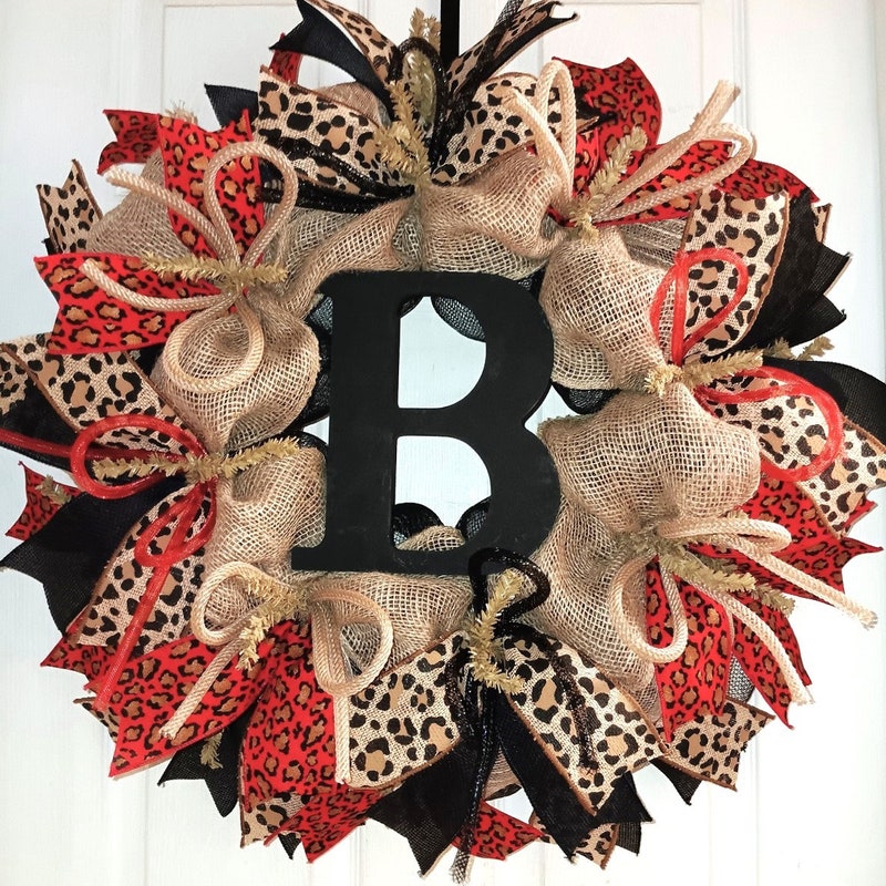 Leopard Print Wreath - Etsy