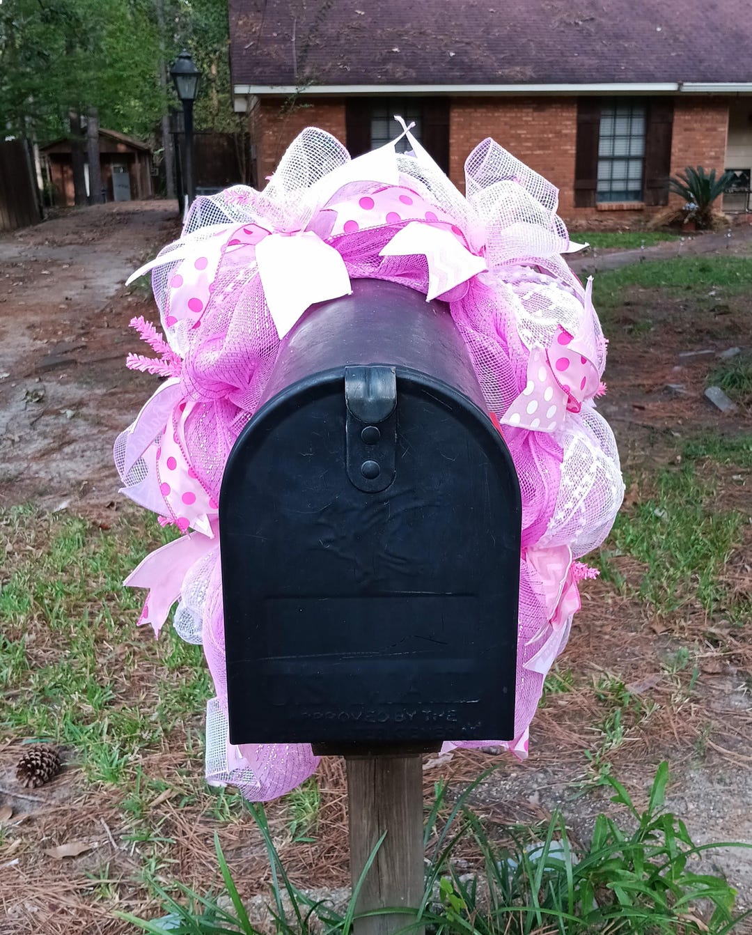 It's a Girl Mailbox Swag, Baby Girl Mailbox Swag, Baby Mailbox Bow ...