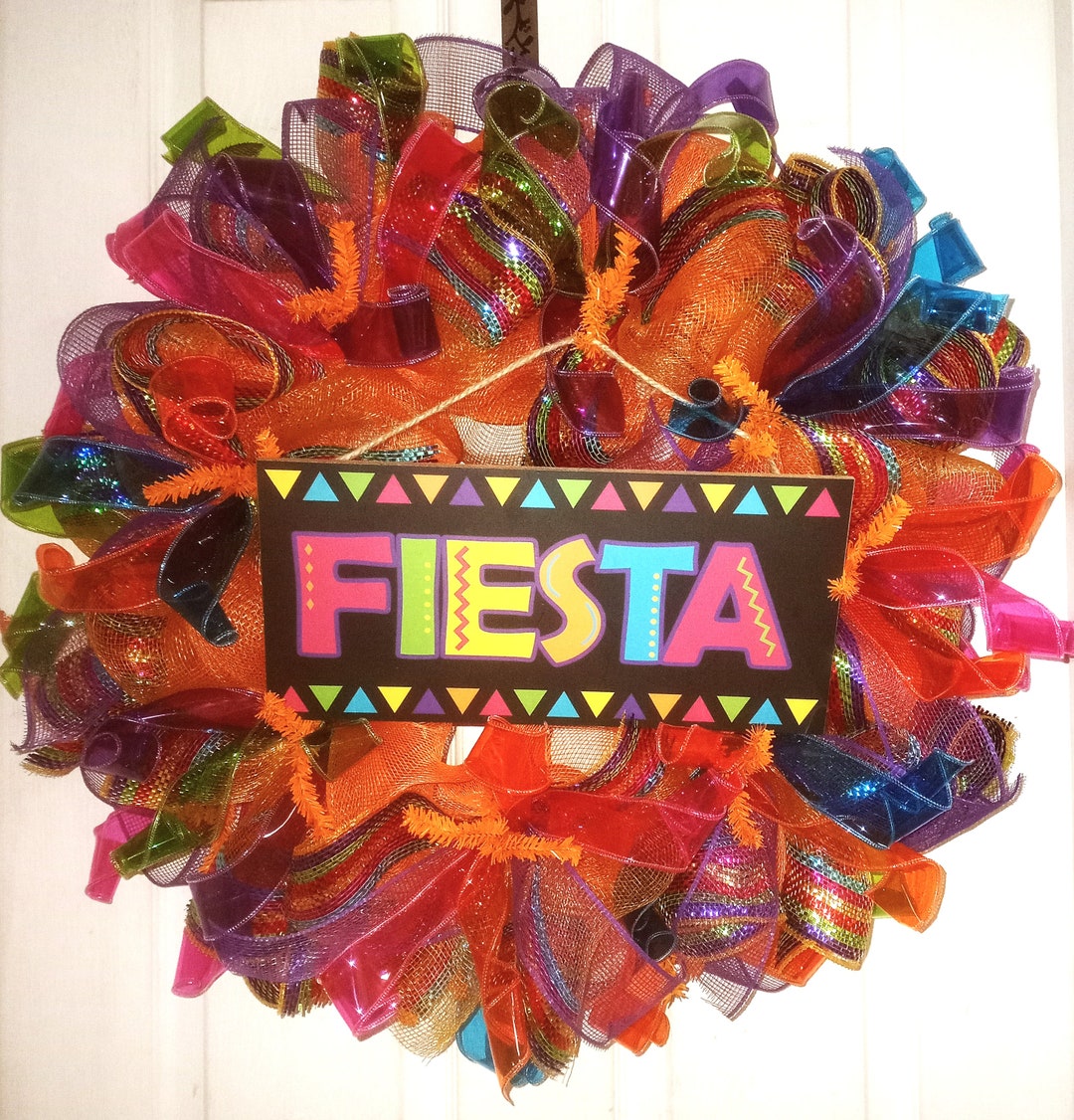 Fiesta Wreath, Spanish Wreath, Spanish Home Decor, Cinco De Mayo Wreath ...