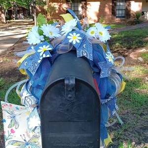 Summer Mailbox Swag, Mailbox Swag, Spring Mailbox Wreath, Mailbox ...