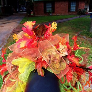 Fall Swag, Fall Mailbox Swag, Autumn Mailbox Decoration, Rustic Mailbox ...