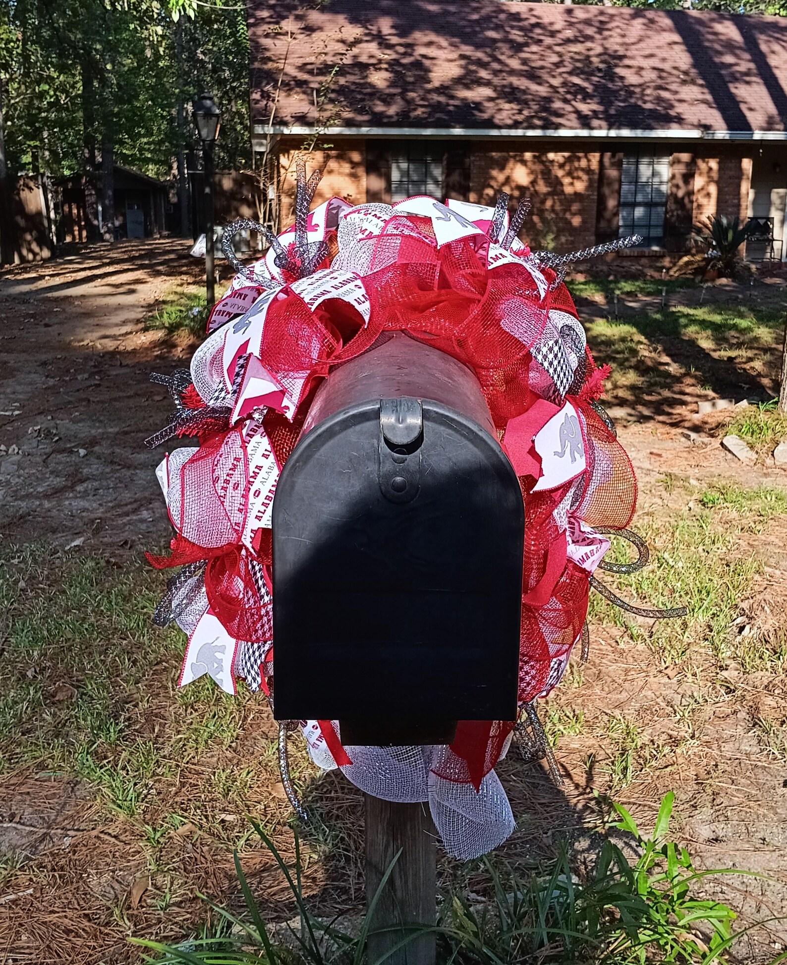 Alabama Roll Tide Crimson Tide Fan Gift, Alabama Football Mailbox Swag ...