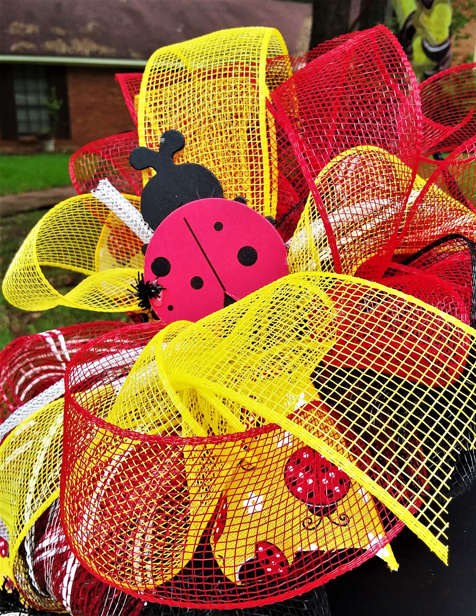 Lady Bug Mailbox Swag Lady Bug Decor Spring and Summer - Etsy