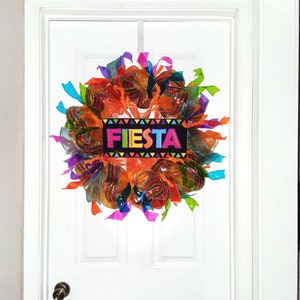 Fiesta Wreath, Spanish Wreath, Spanish Home Decor, Cinco De Mayo Wreath ...
