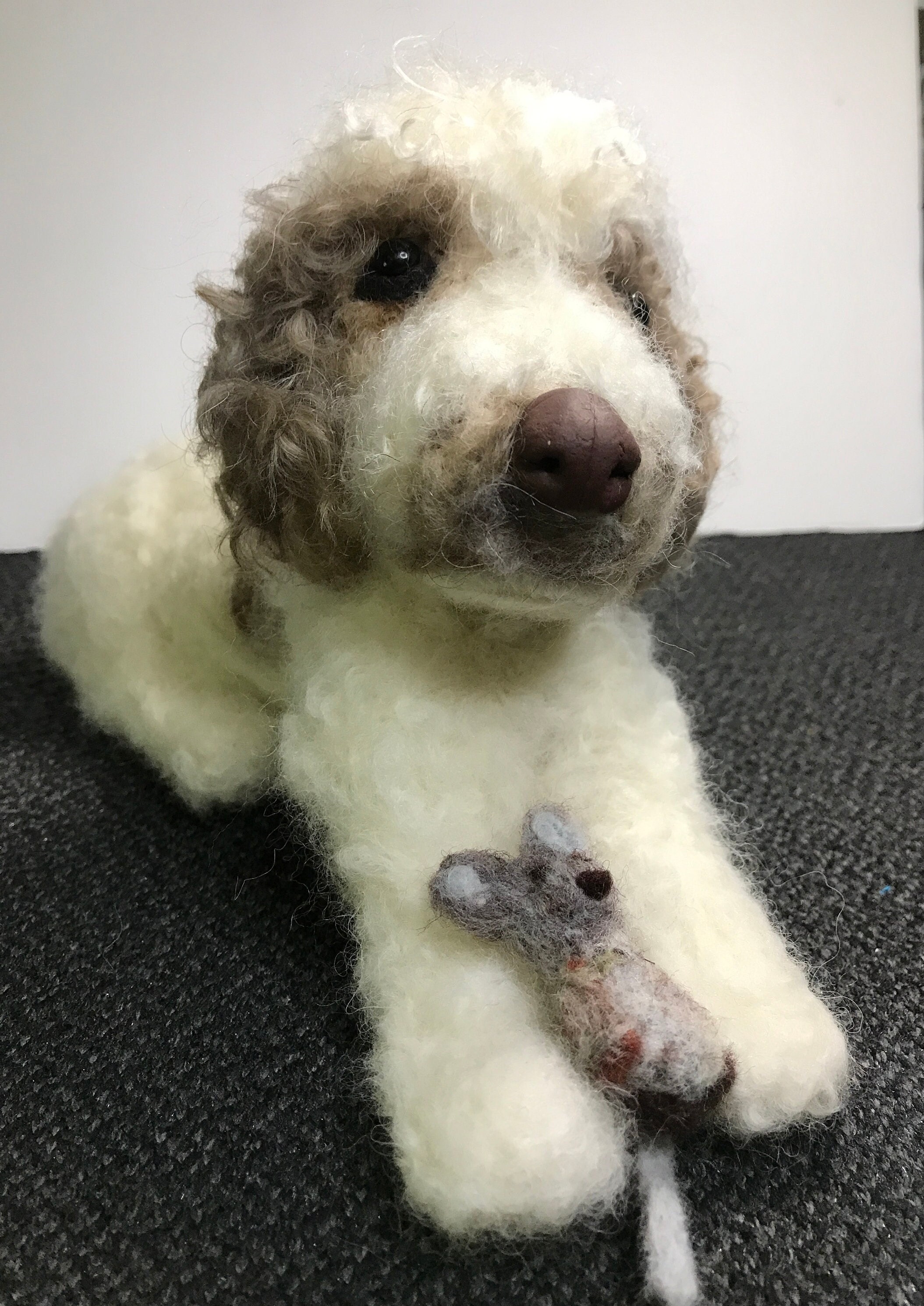 Custom Ordered Needle Felt Standard Poodles...grady and Ava. Made With ...