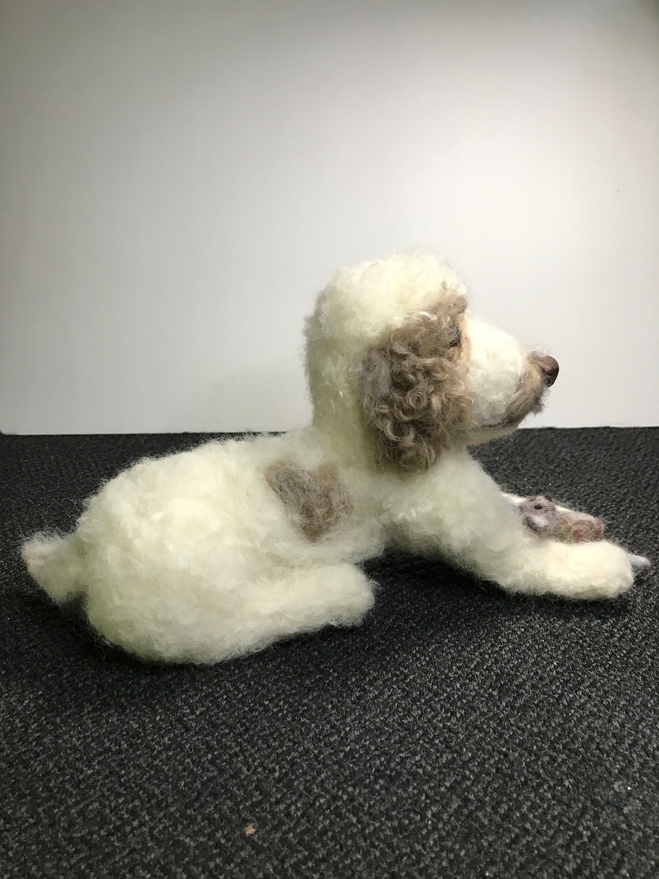 Custom Ordered Needle Felt Standard Poodles...grady and Ava. Made With ...