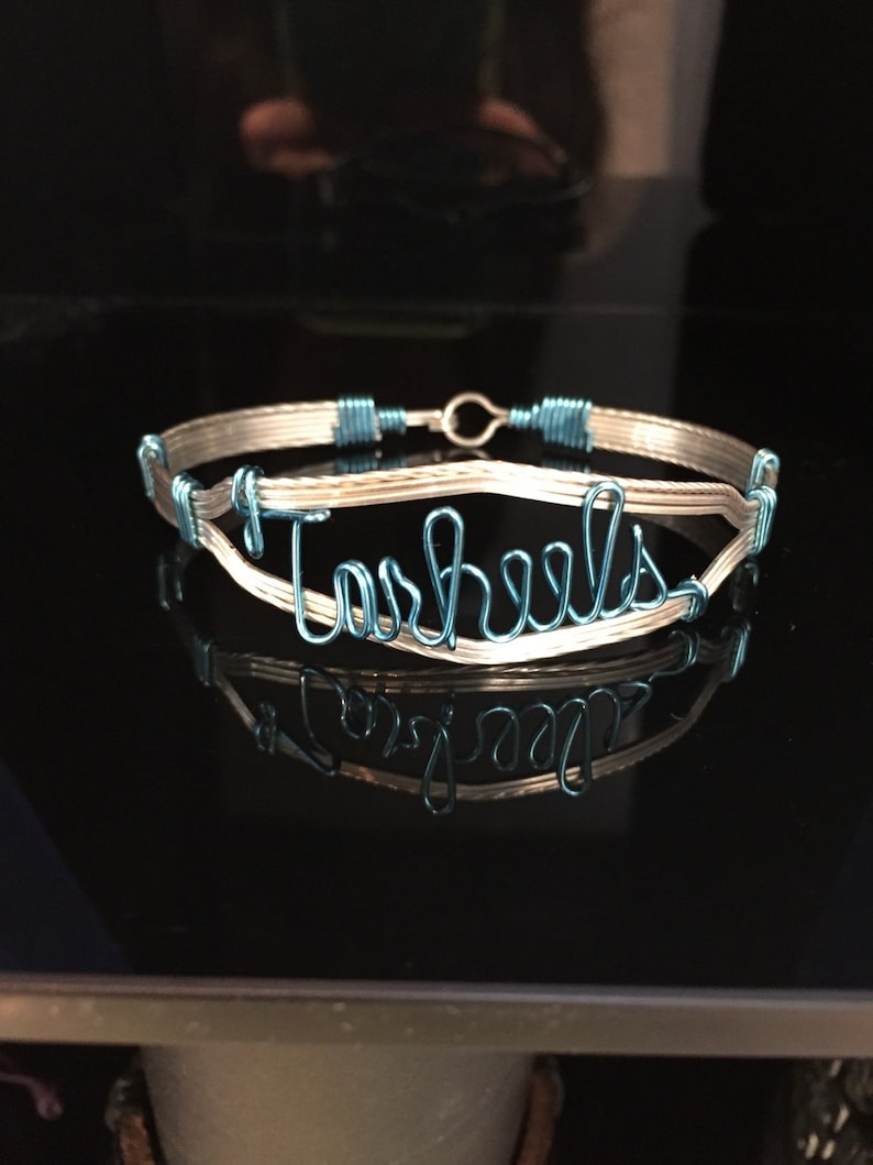 Personalized Name Wire Bracelet / Team Name | Etsy