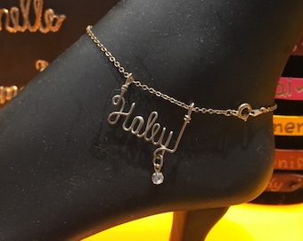 Personalized Wire Name Belly Ring | Etsy