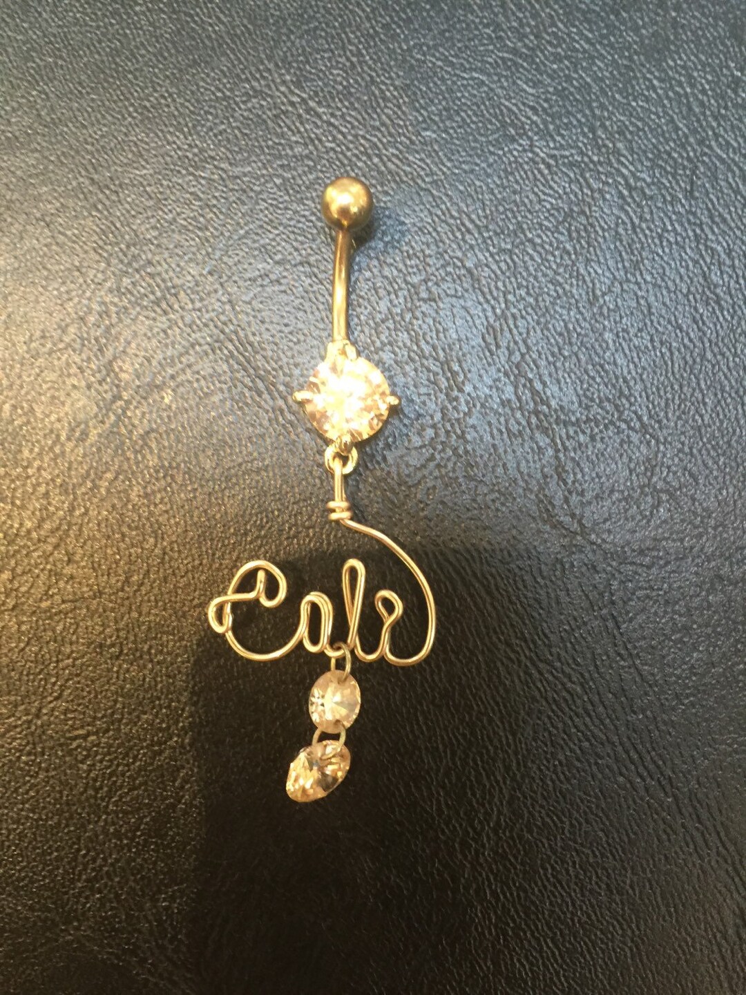 Personalized Wire Name Belly Ring - Etsy