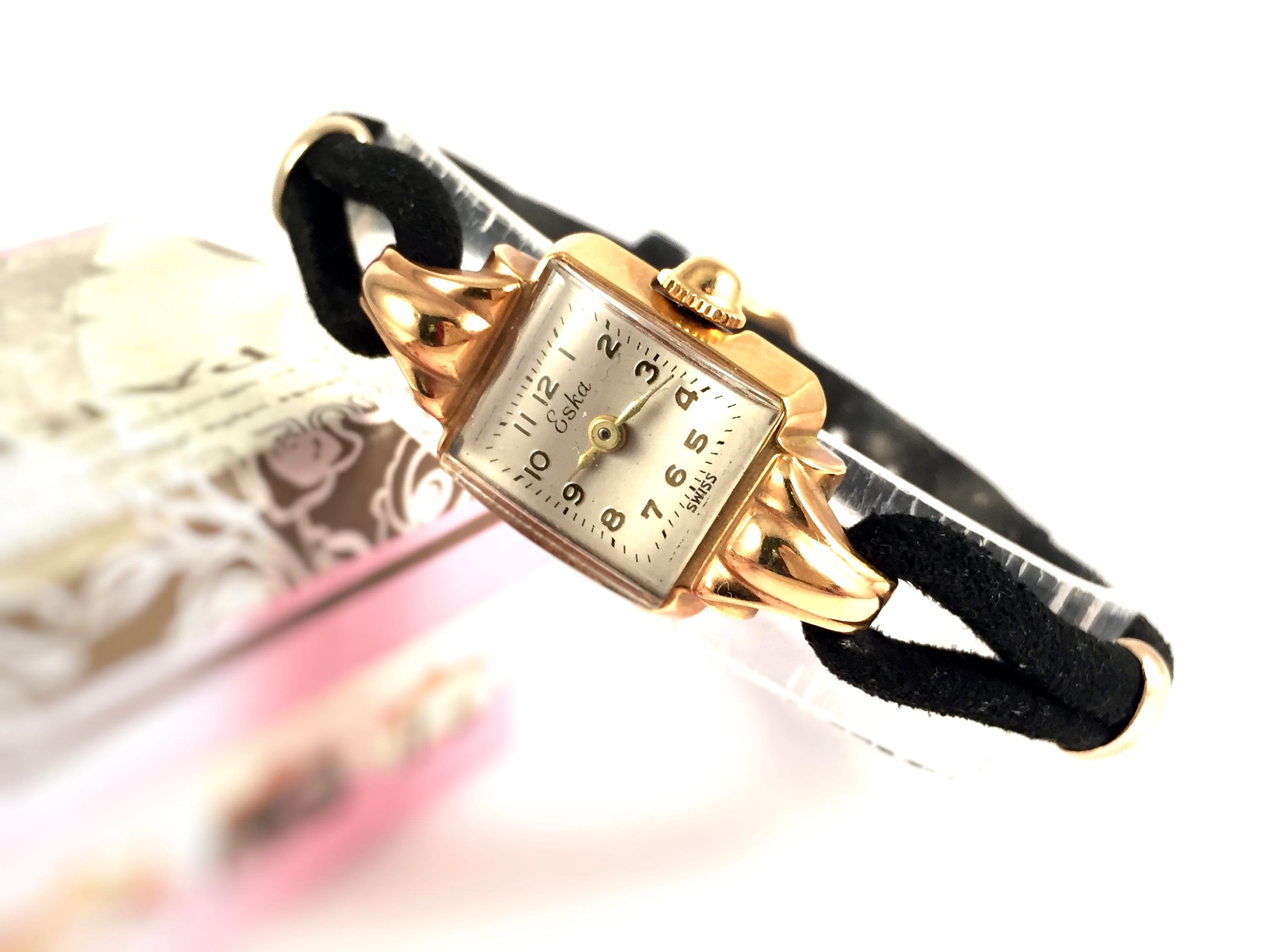 RARE Vintage Swiss Lady Watch Called ESKA. Made in Swiss, Petite Women ...