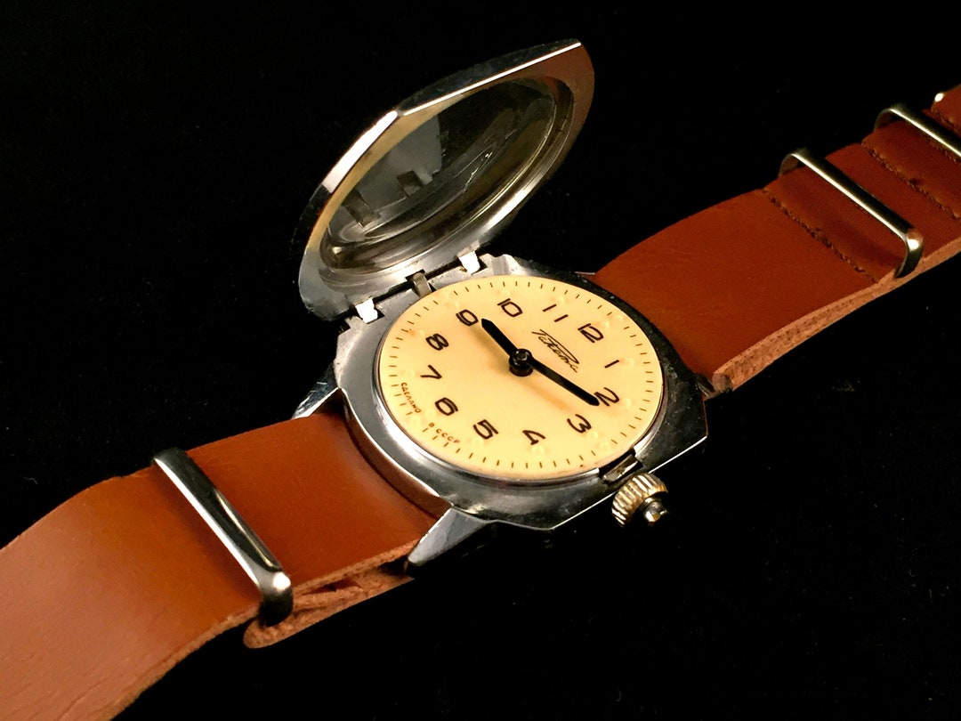 Vintage Men Watch Raketa-braille Mechanical Watch for Blind - Etsy Hong ...