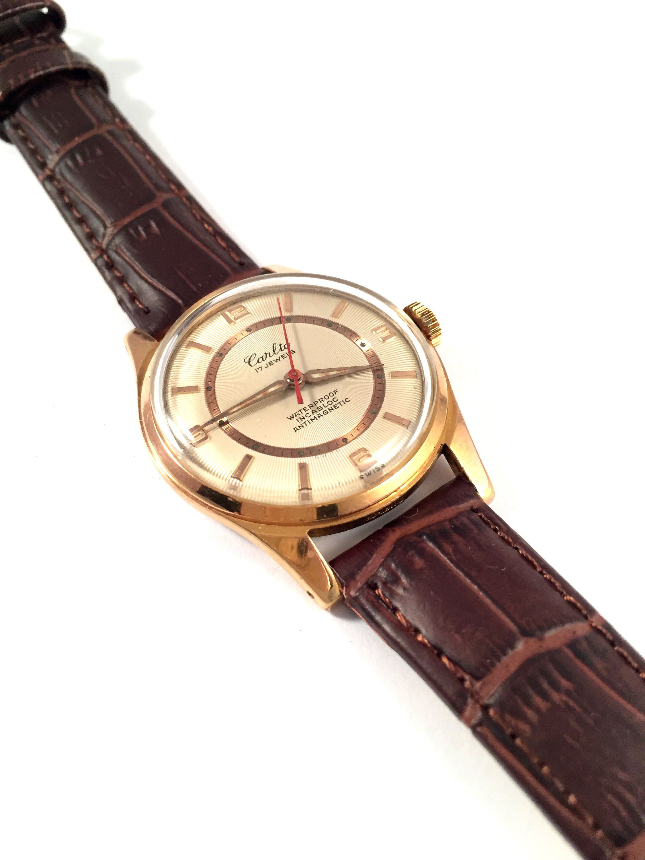 RARE Vintage Swiss Made Watch Called CARLTO - Etsy