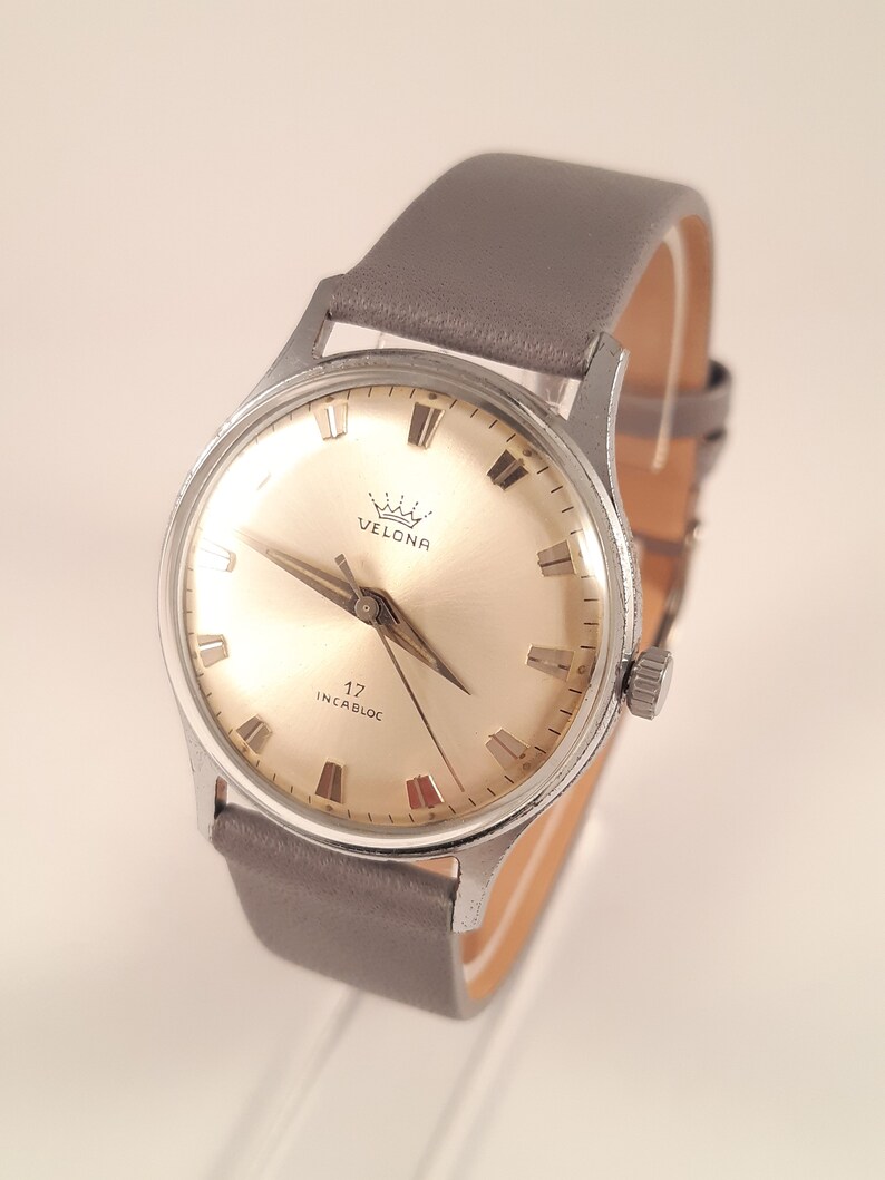 Vintage SWISS Men Watch Velona From 60s . Rare Swiss - Etsy