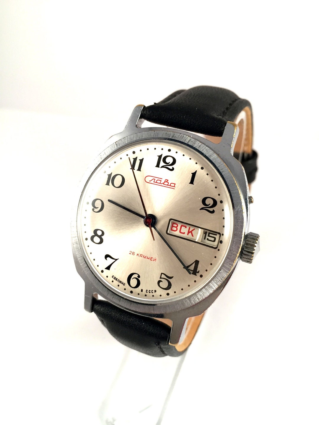 Vintage Chunky Men's Watch Called glory slava. Lovely Dial and Double ...