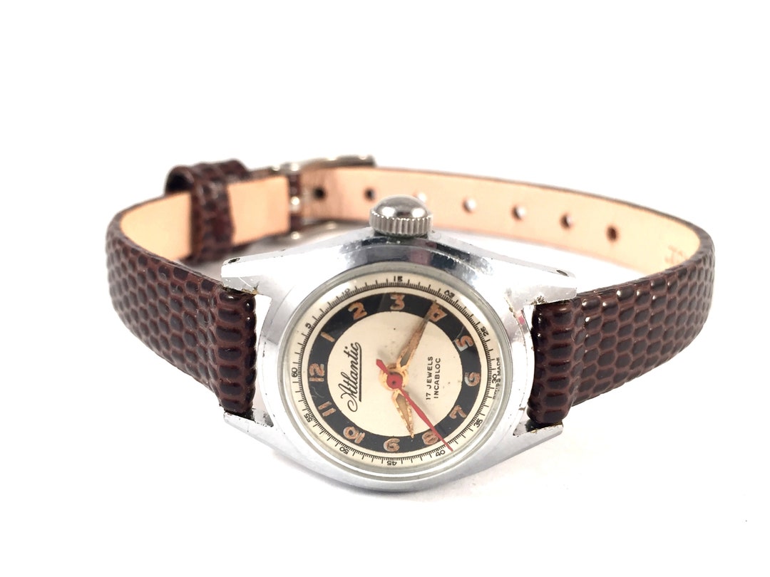 RARE Vintage Swiss Lady Watch Called ATLANTIC. Made in Swiss, Petite ...