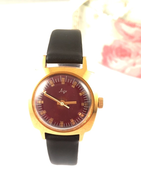 Vintage lady watch RAY ( Luch) made in 80s. Gold Plat… - Gem