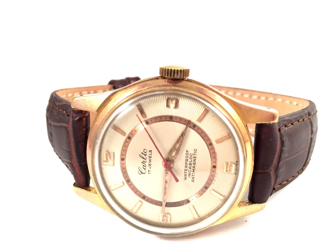 RARE Vintage Swiss Made Watch Called CARLTO - Etsy