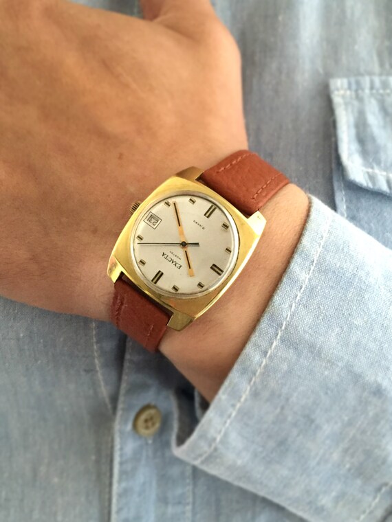 Rare Vintage men watch EXACTA-VOSTOK, mechanical USSR… - Gem