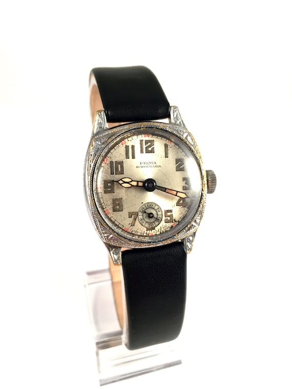 Vintage Military SWISS men watch " PRIMA Schweizaria … - Gem
