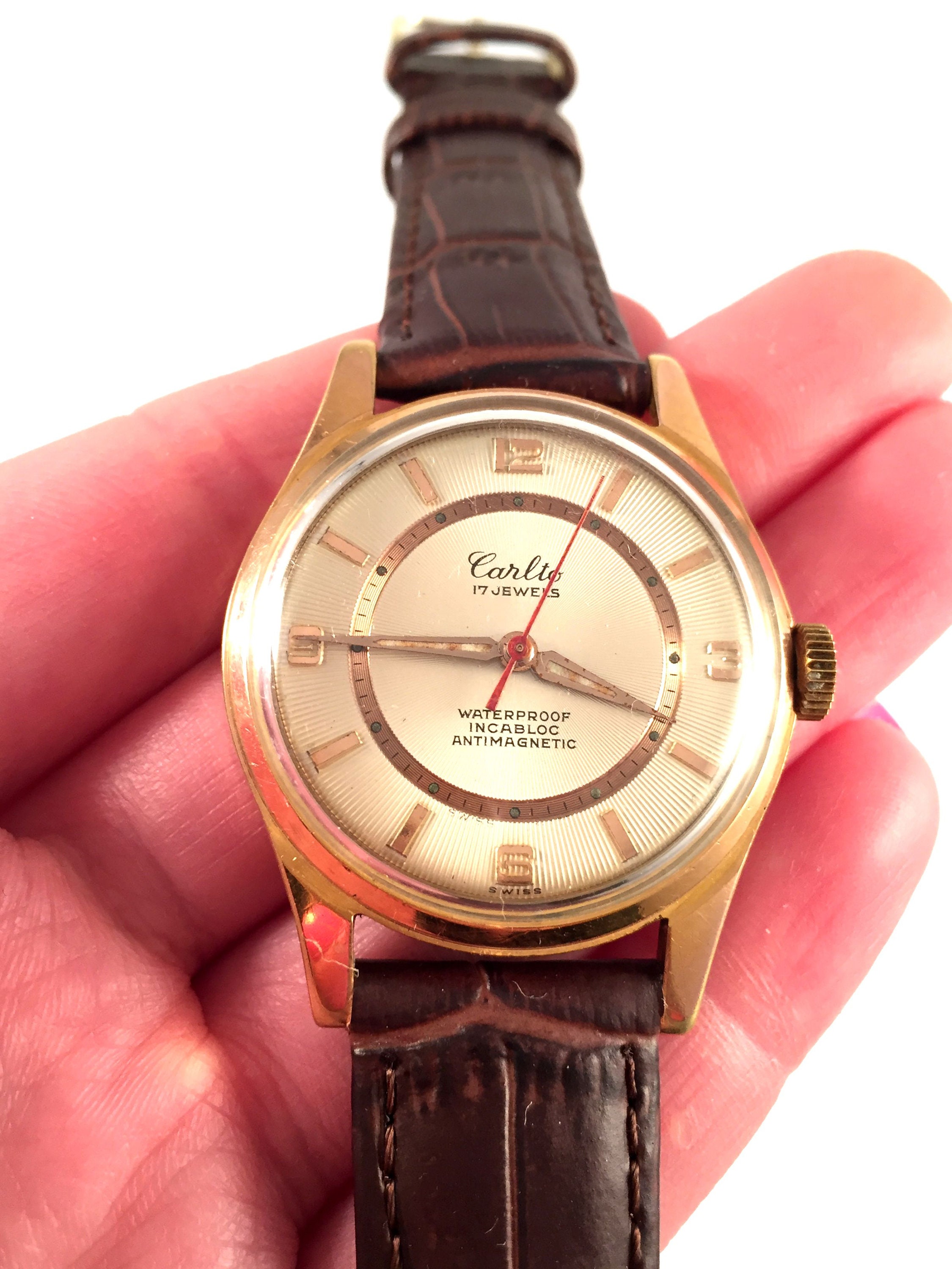 RARE Vintage Swiss Made Watch Called CARLTO - Etsy