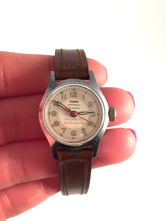 Vintage Swiss lady watch " TIMES " . Rare Swiss watch… - Gem