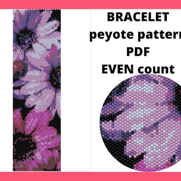 Peyote Stitch Flower Pattern - Etsy