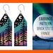 Aurora Borealis North Pole Seed Bead Fringe Earring Pattern, Northern ...