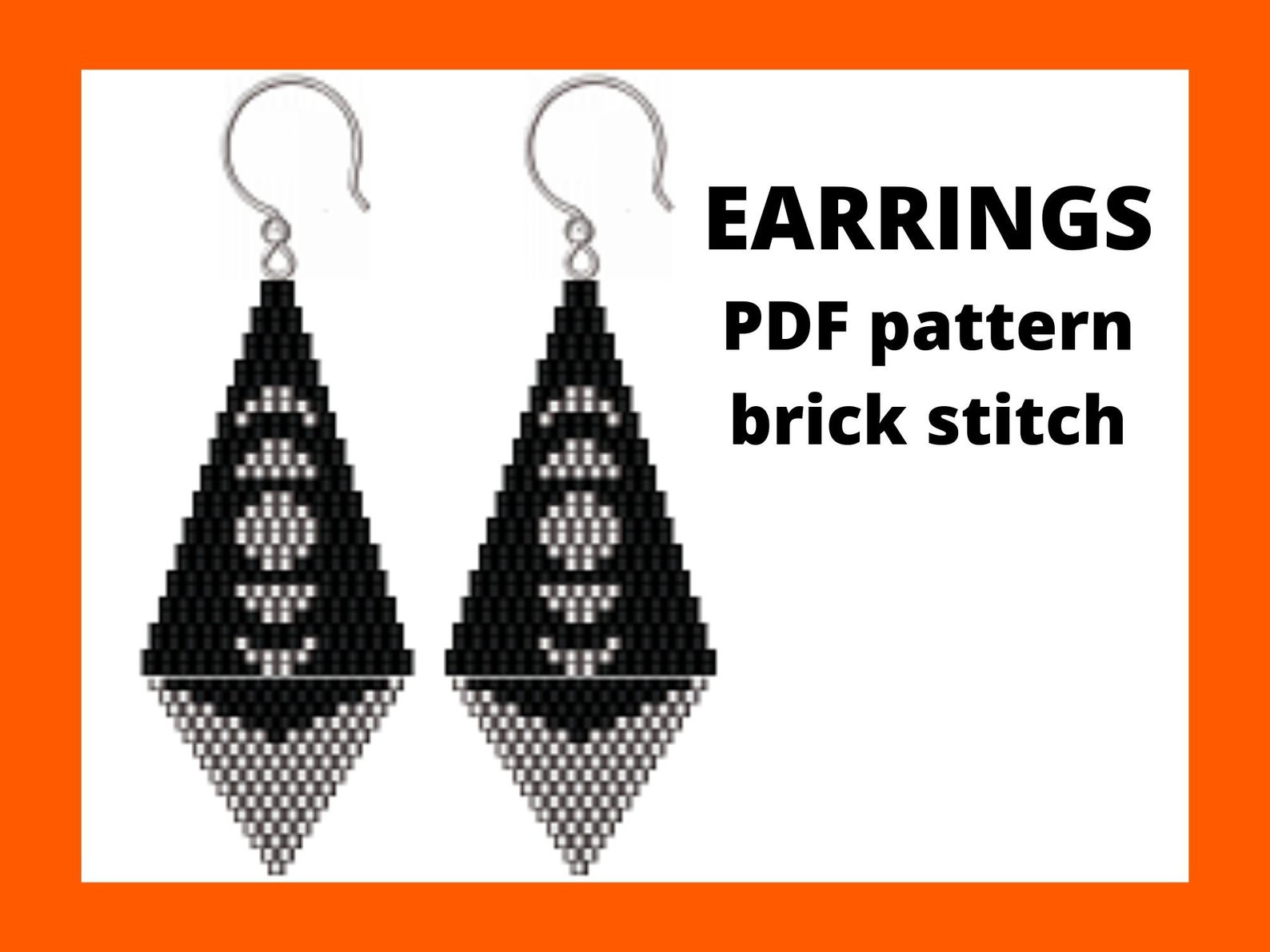 Moon Phase Brick Stitch Pattern Seed Bead Pattern Brick - Etsy