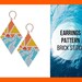 Ocean Wave Sun Brick Stitch Earring Pattern Water Splash - Etsy