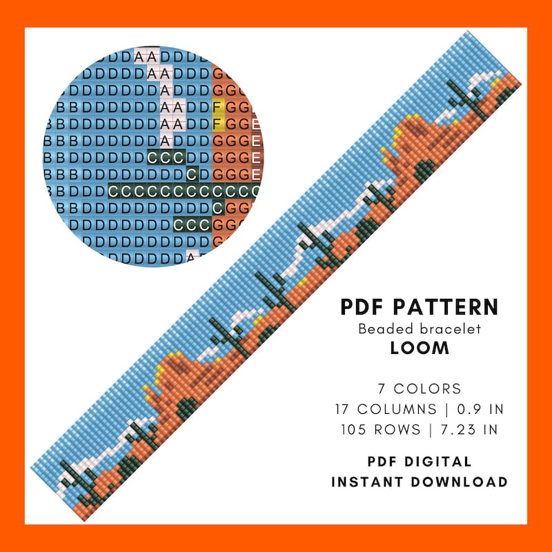 Cactus Bead Loom Pattern - Etsy