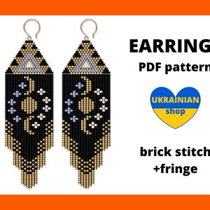 Mystical Moon Phases With Flowers, Brick Stitch Earring Pattern, Seed ...