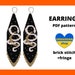 Snake Crescent Moon Earring Pattern Brick Stitch Earring - Etsy