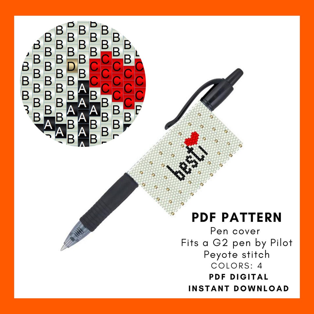 Valentines Day, Besti, Peyote Stitch, Pen Cover, School Friendship ...