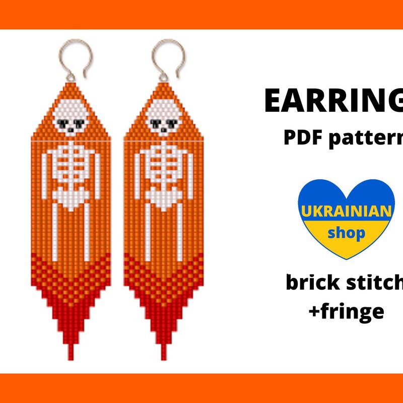 Beaded Fringe Earring Patterns - Etsy
