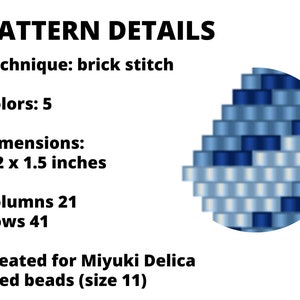 Starry Night Brick Stitch Pattern, Van Gogh Earring Pattern, Seed Bead ...