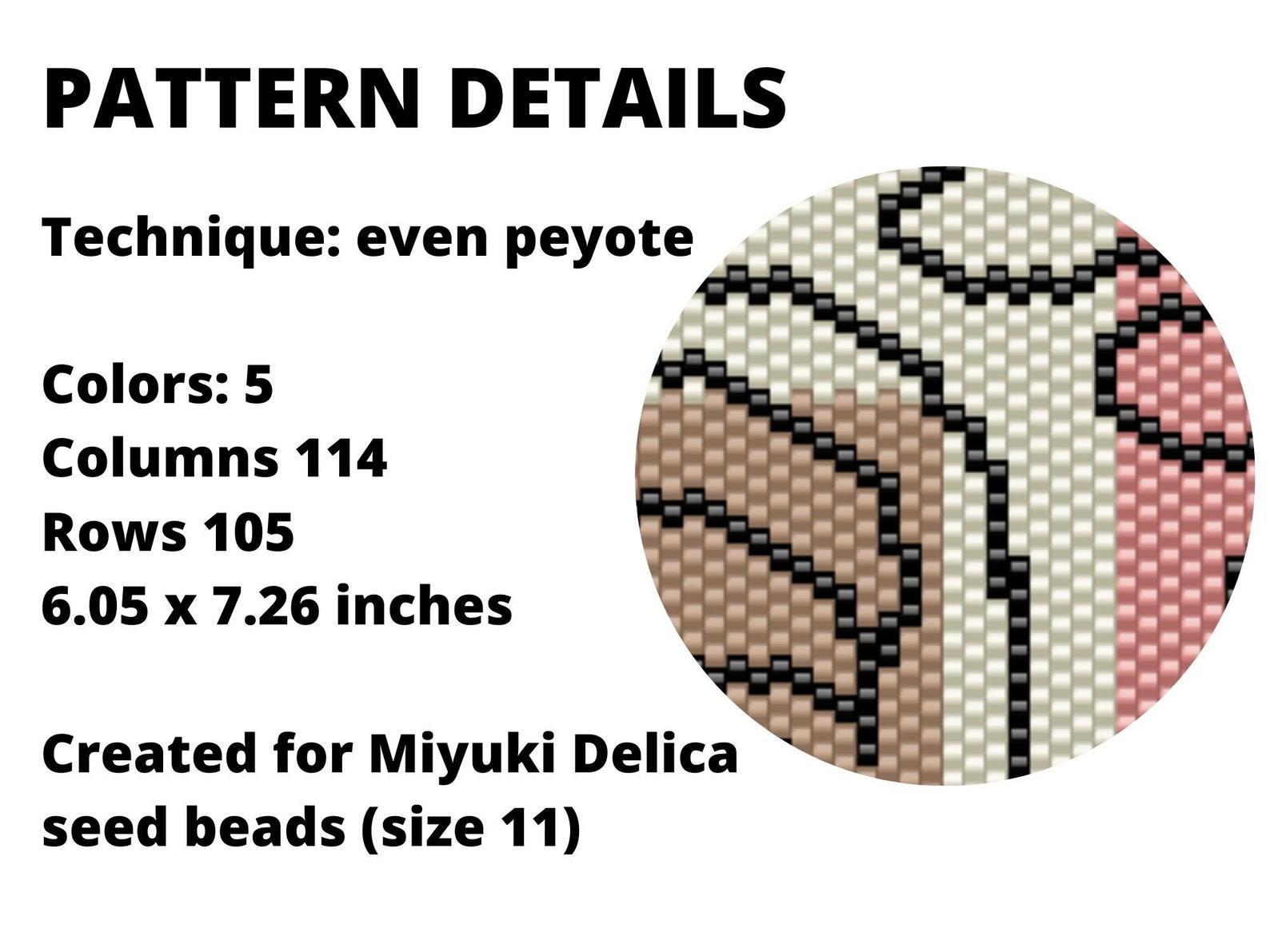 Modern Peyote Tapestry Pattern Line Art Pattern Face | Etsy