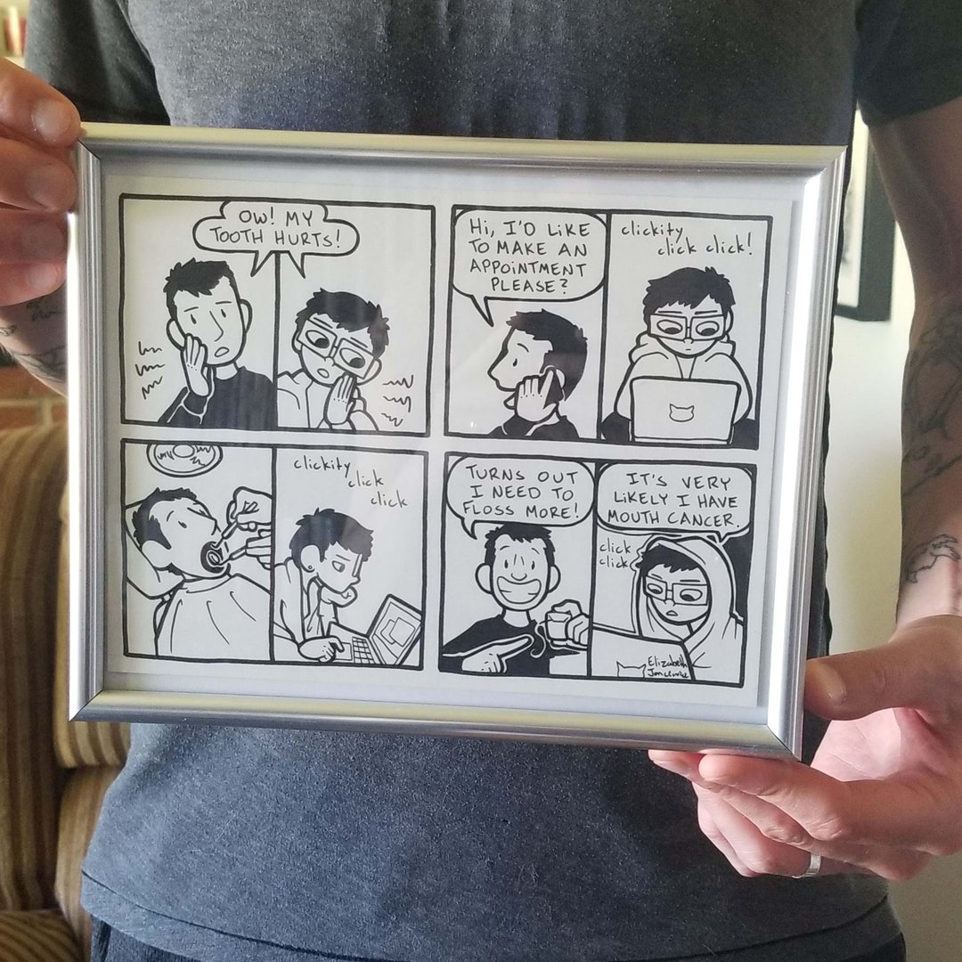 2:30 tooth Hurty the Touring Test Original Comic Art - Etsy