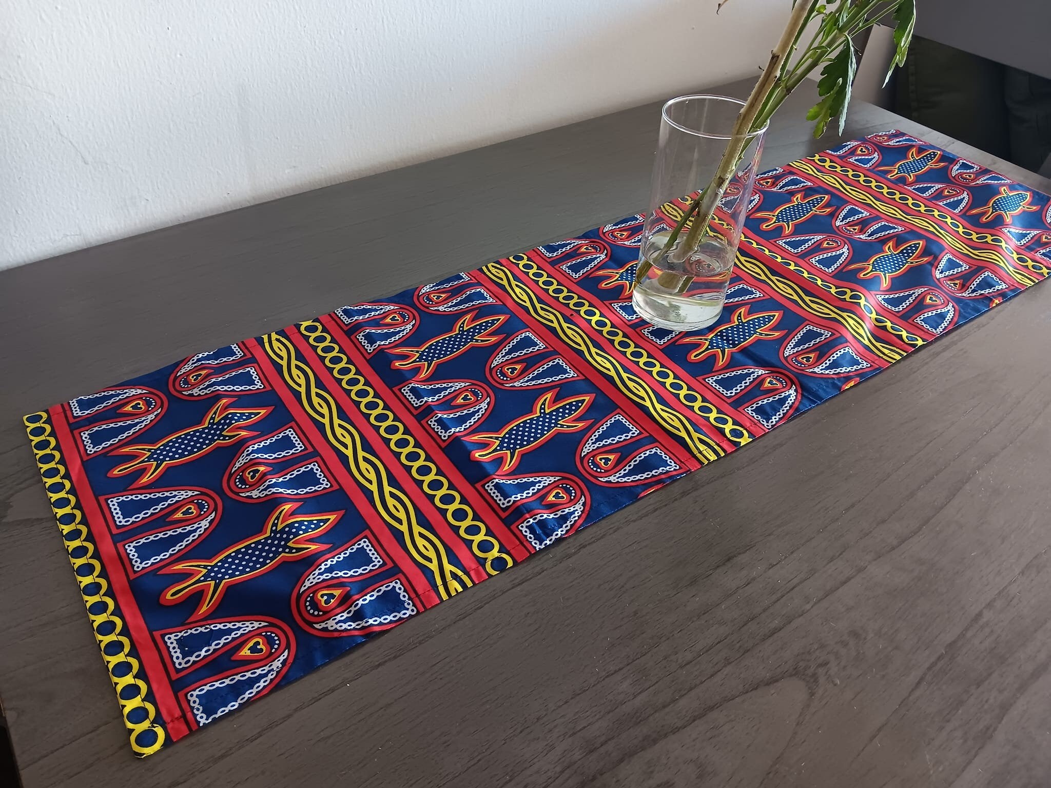 African Print Table Runner - Etsy