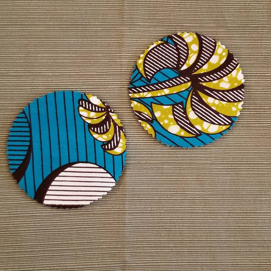 African Print Coasters, Set of 4 - Etsy