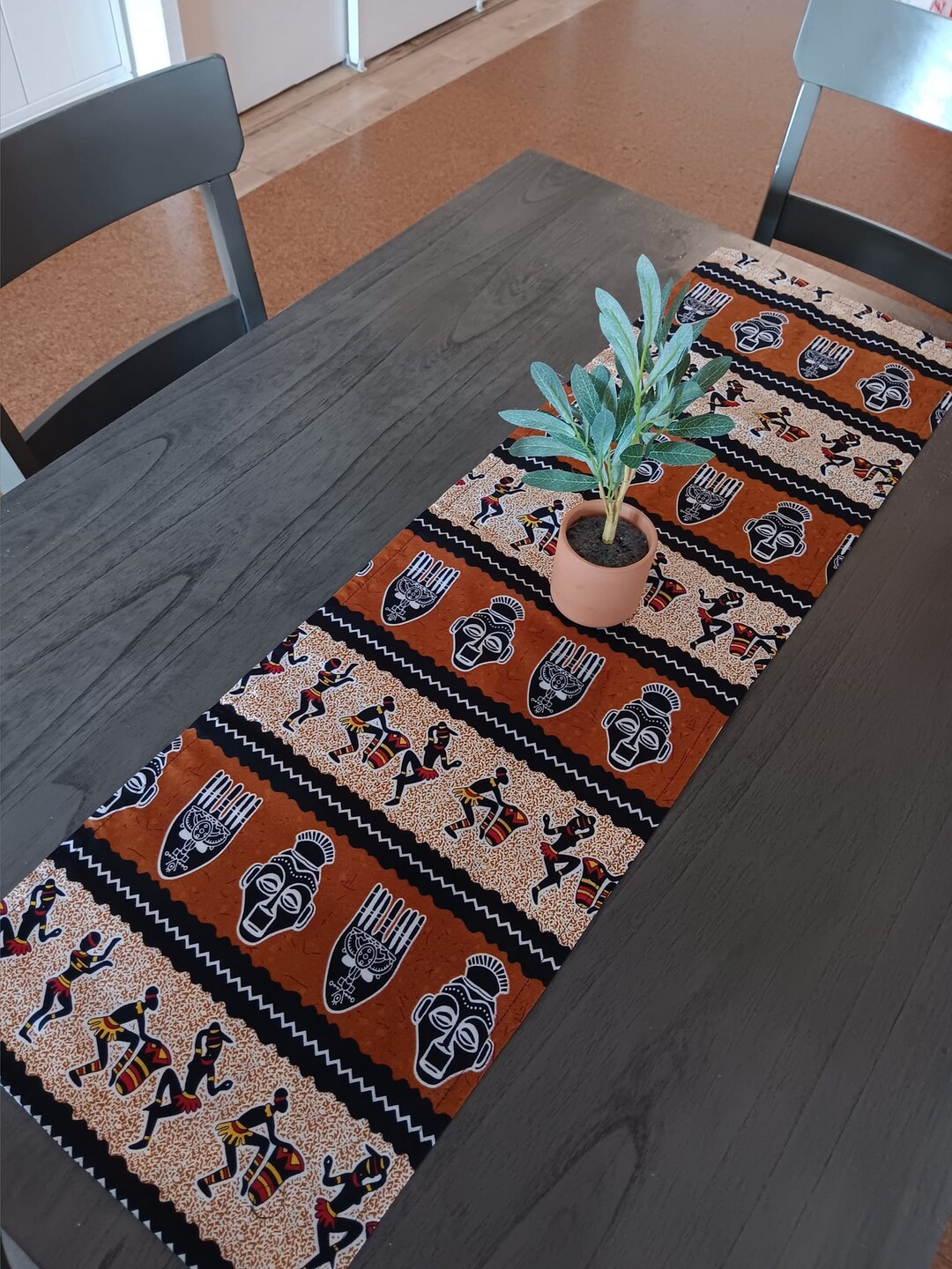 African Print Table Runner - Etsy