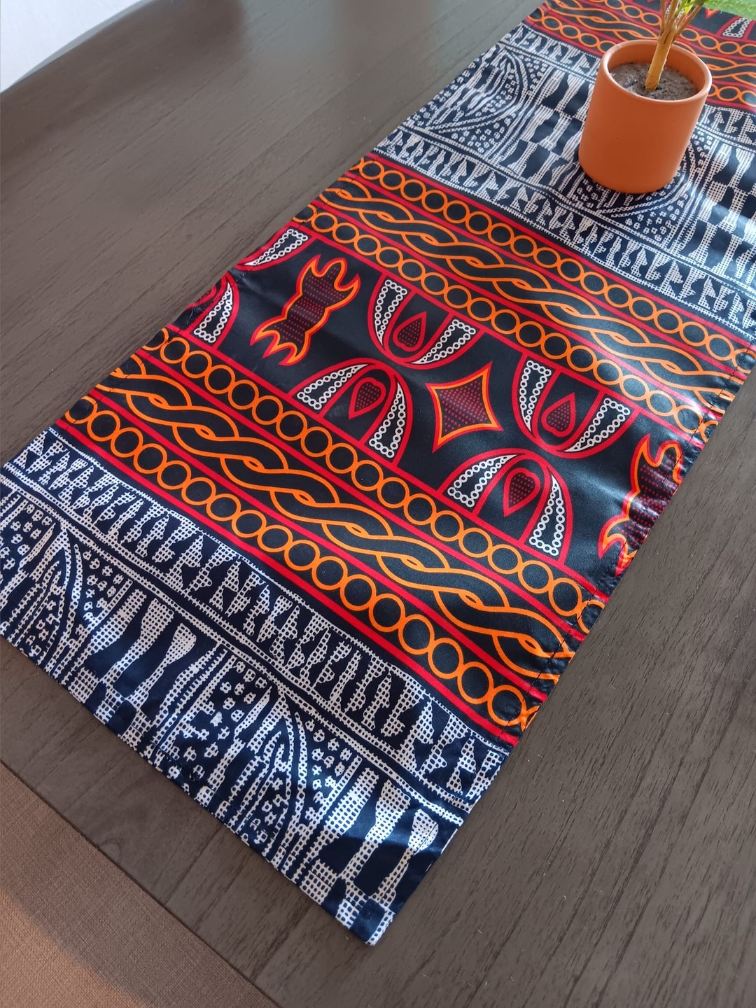 African Print Table Runner - Etsy