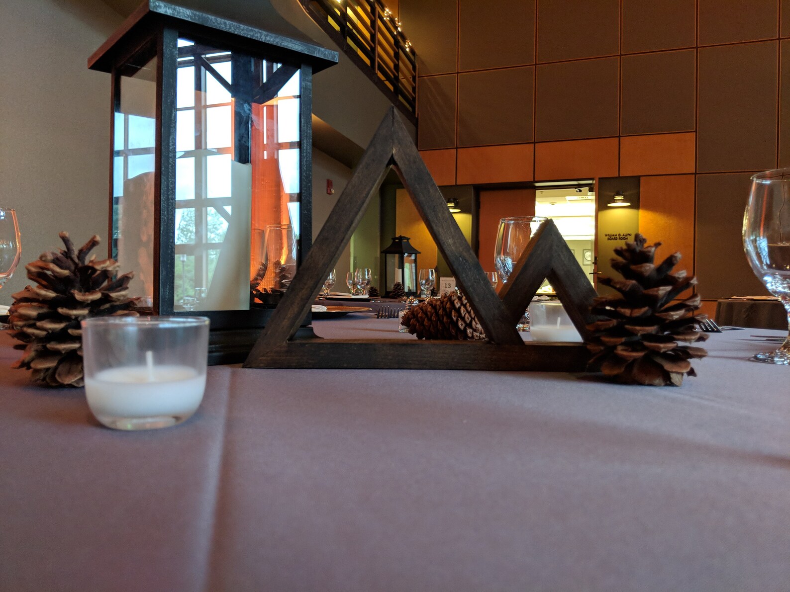 Handmade Wooden Mountain Centerpiece - Etsy