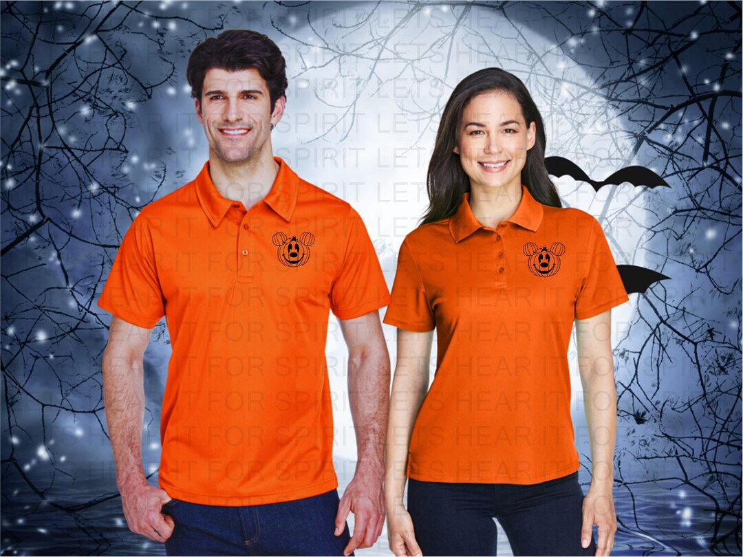 Disney Halloween Polo, Disney Performance Polo, Mickey Mouse Pumpkin ...