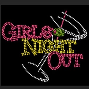 Girls Night Out Shirt - Girls Night Out Rhinestone Shirt, Ladies Night ...