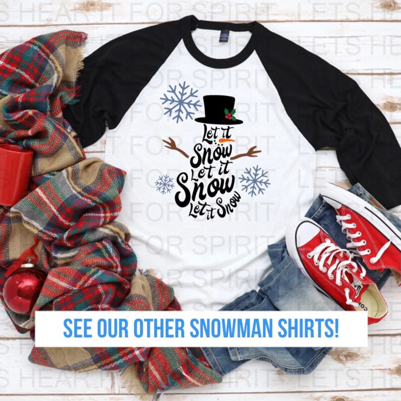 Snowman Face Shirt Snowman Tshirt Christmas Shirt Family - Etsy