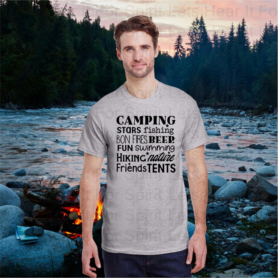 Camping Shirt, Funny Camper Shirt, Hiking Shirt, Campfire Shirt, Funny ...