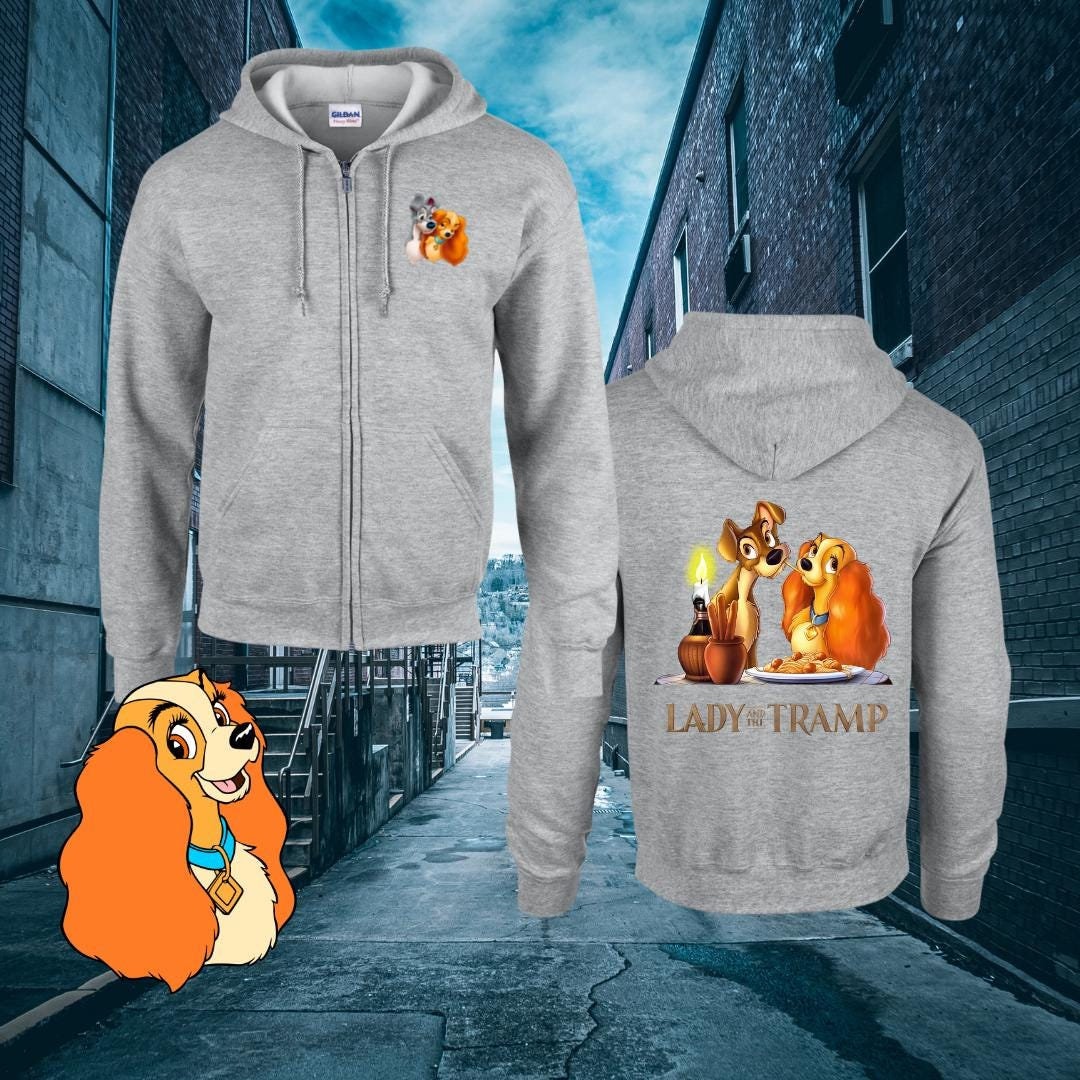 Lady and the Tramp Hoodie, Disney Lady and Tramp Hoodie, Lady and the ...