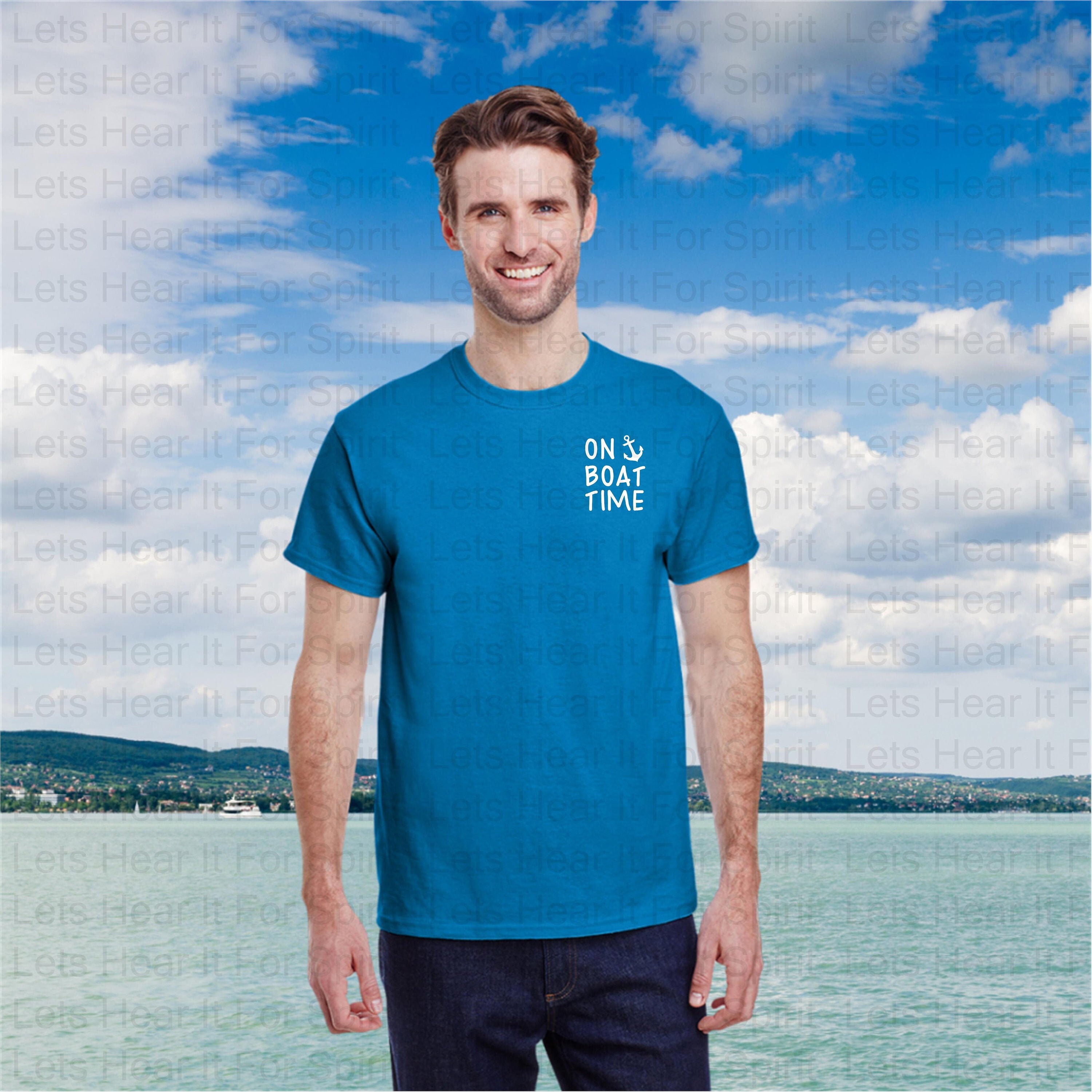 On Boat Time Tshirt Boating Gift Lake House Gift Family - Etsy