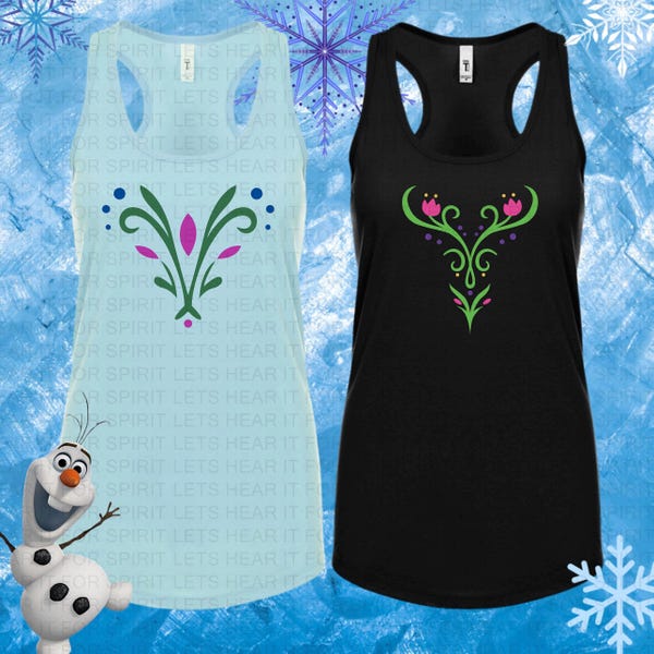 Anna and Elsa Running Shirts - Etsy