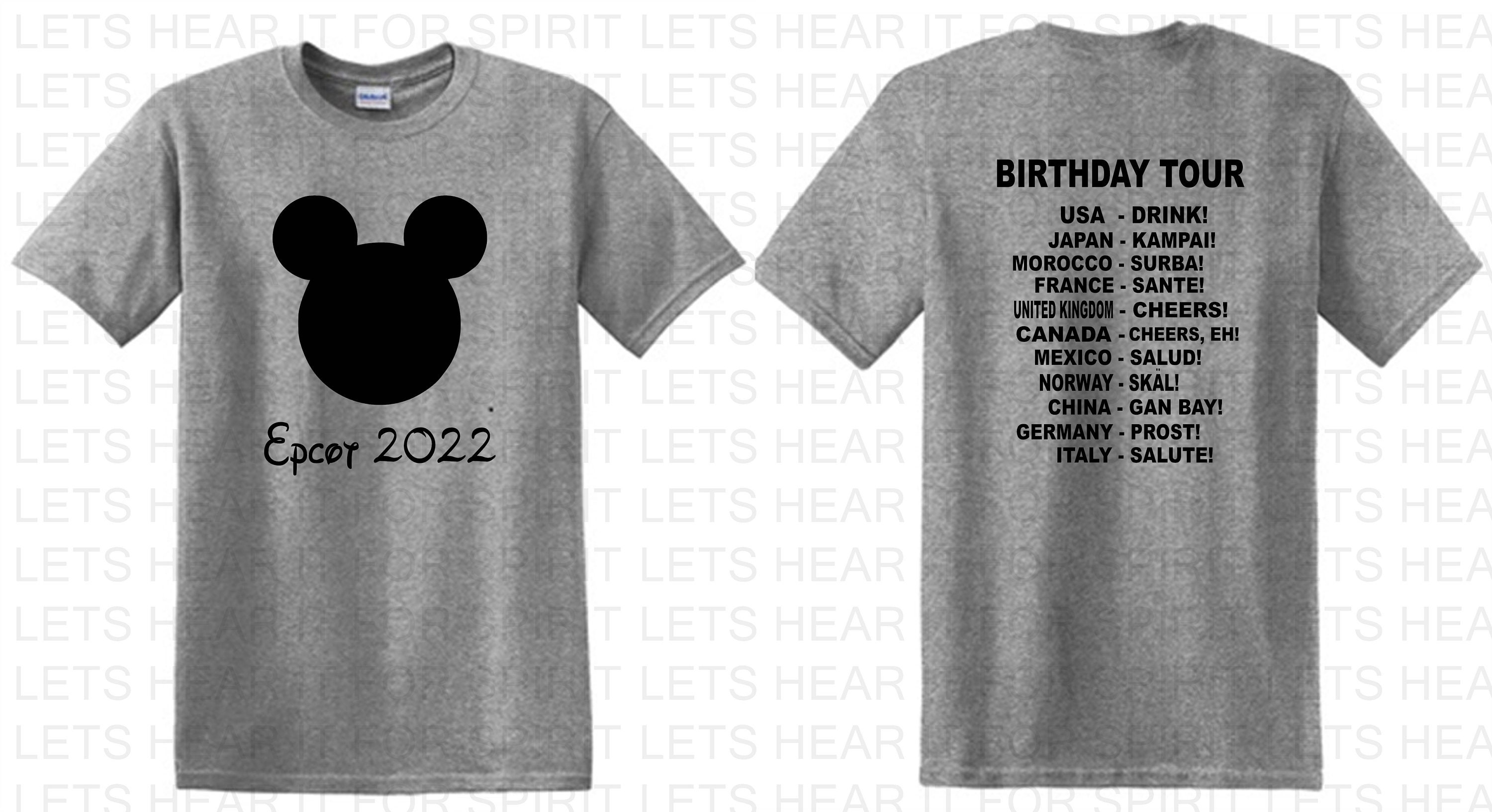 Epcot Birthday Shirt Epcot Birthday Drinking Around the - Etsy